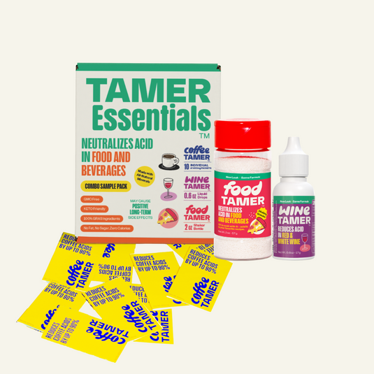 Tamer Essentials / Coffee Tamer- Reduce Acid in Foods and Beverages