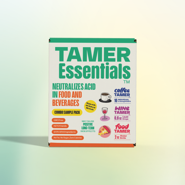 Tamer Essentials™ Sample Pack - Acid Neutralizer | Coffee, Wine, Food