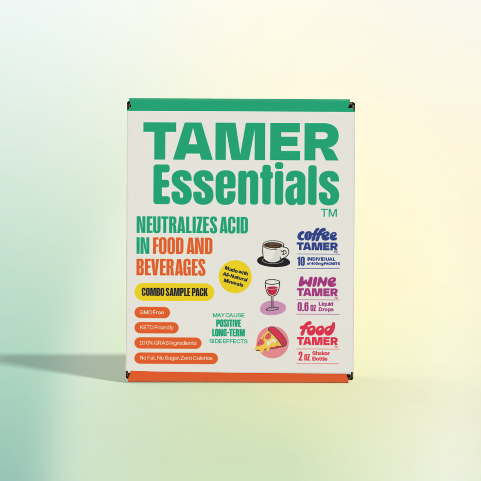 Tamer Essentials™ Sample Pack - Acid Neutralizer | Coffee, Wine, Food